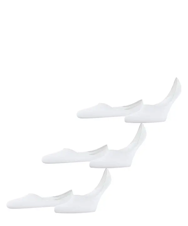 Falke Invisible Step Medium Cut Socks 3-pack - White