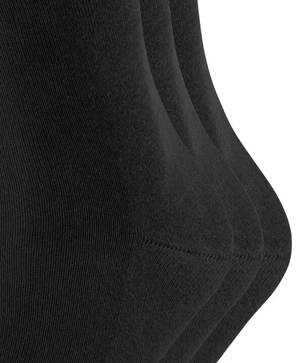 Falke Family 3-pack Crew Socks - Black
