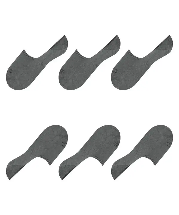 Falke Step High Cut Invisible Socks 3 Pack - Grey