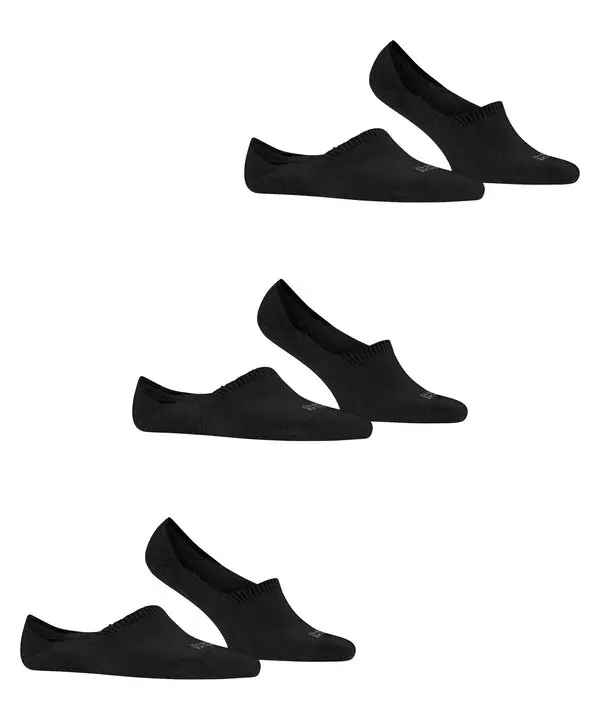 Falke Invisible High Cut Sock Pack - Black