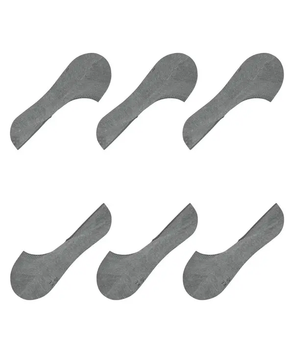 Falke Invisible Step Medium Cut Socks 3 Pack - Grey