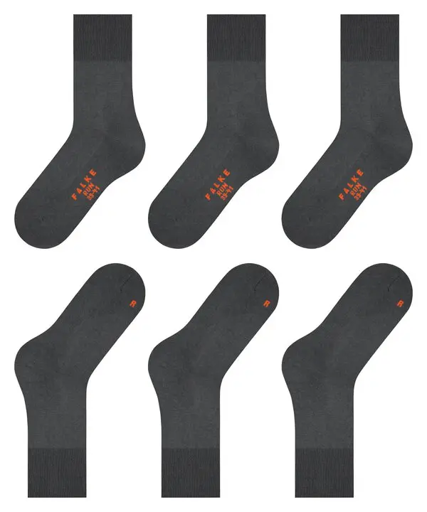Falke Run 3-pack Sports Socks - Grey