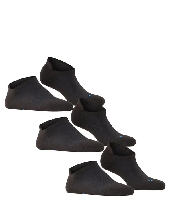 Falke Cool Kick 3-pack Ankle Socks - Black