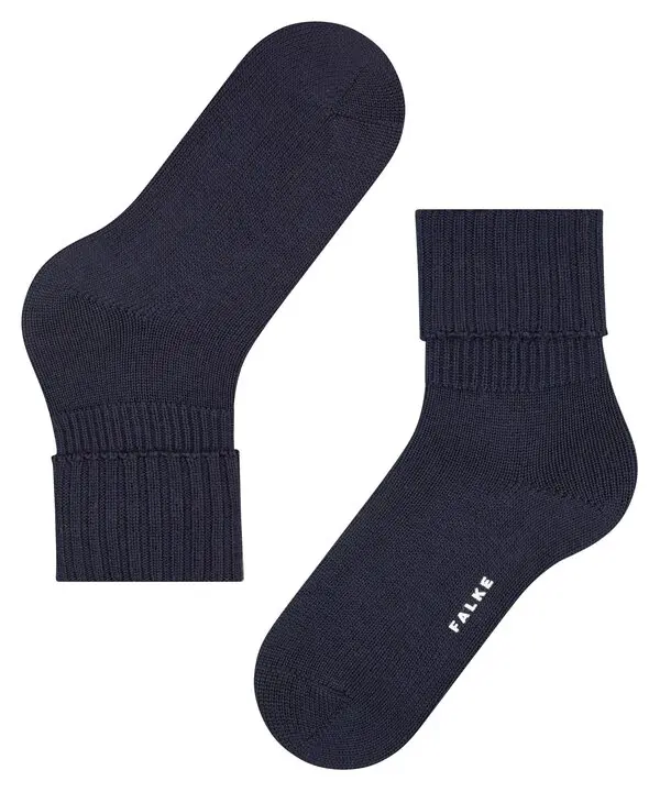 Falke Ribbed Virgin Wool Socks - Blue
