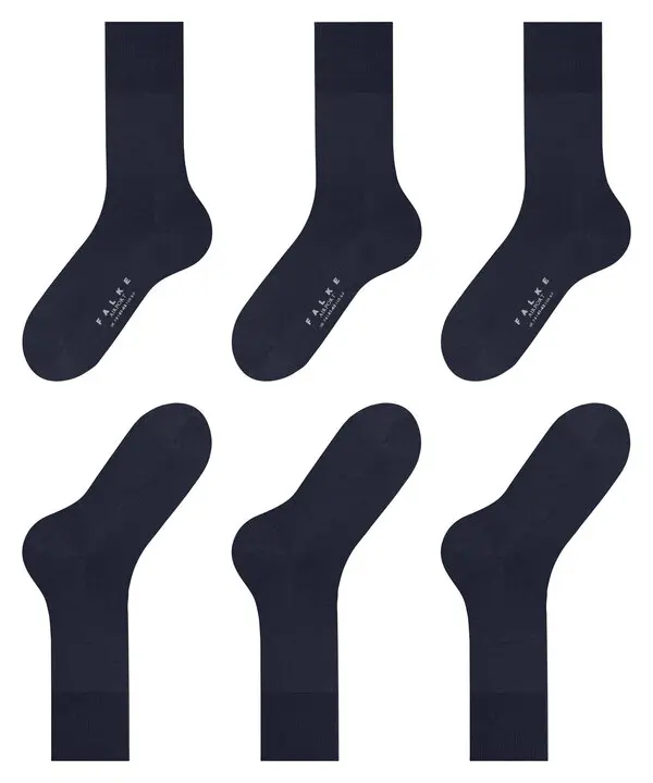 Falke Airport 3-pack Crew Socks - Blue