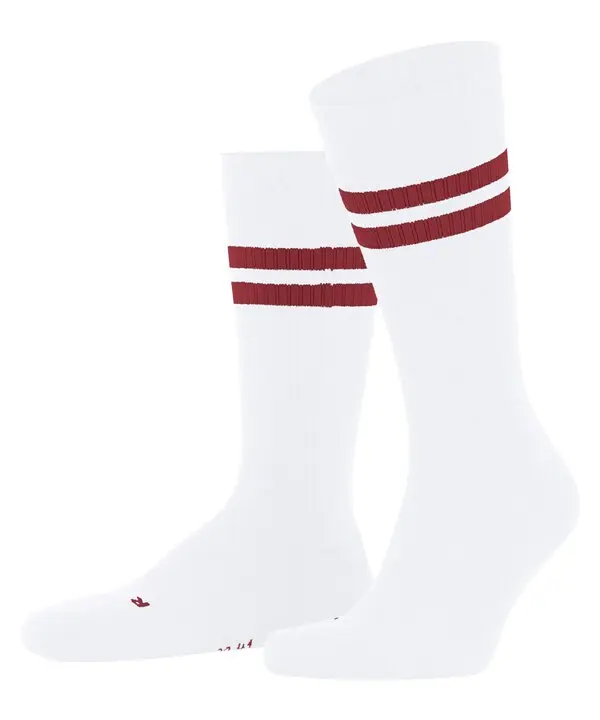 Falke Ribbed Crew Socks With Sporty Ring Detail - Beige