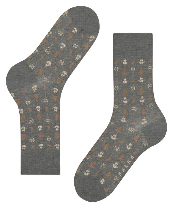Falke Merry Party Socks With Festive Pattern