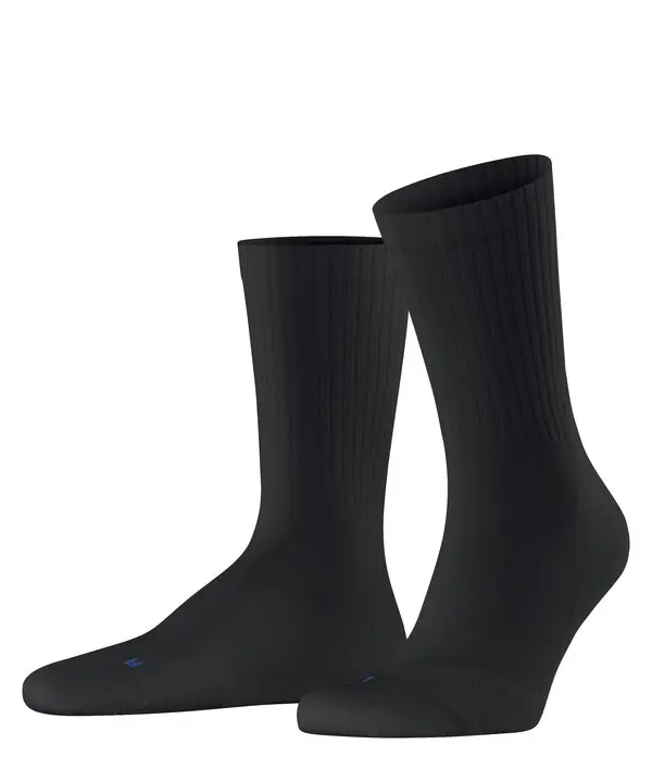 Falke Run Rib Crew Socks - Black