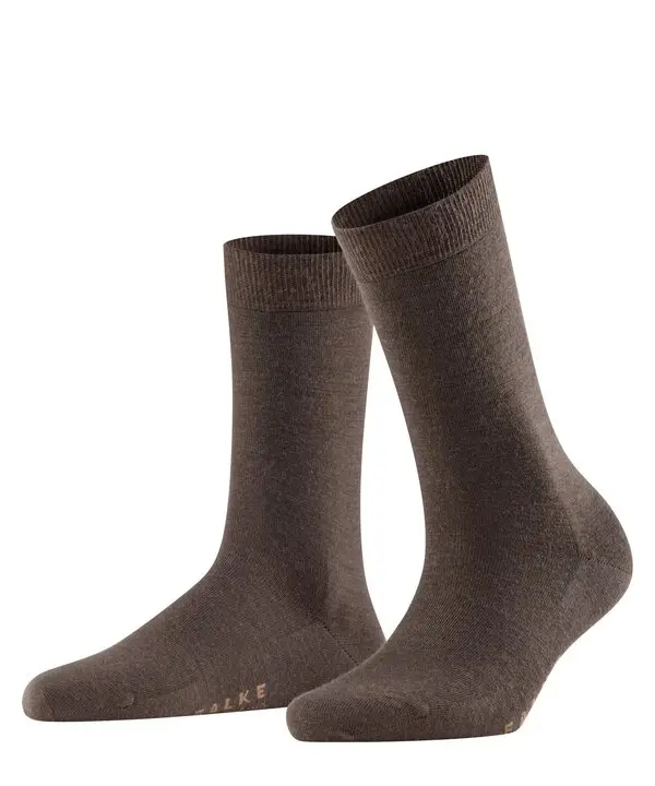 Falke Softmerino Dress Socks - Brown