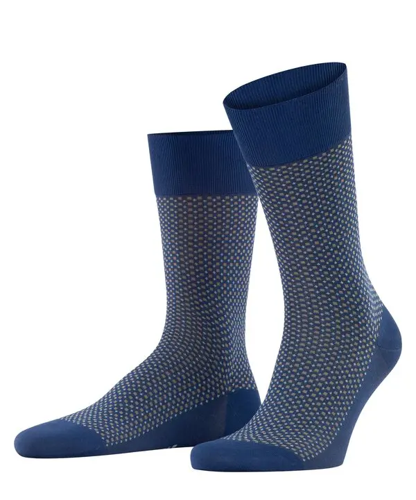 Falke Uptown Tie Dress Socks - Blue