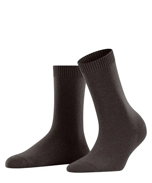 Falke Cosy Wool Crew Socks - Brown