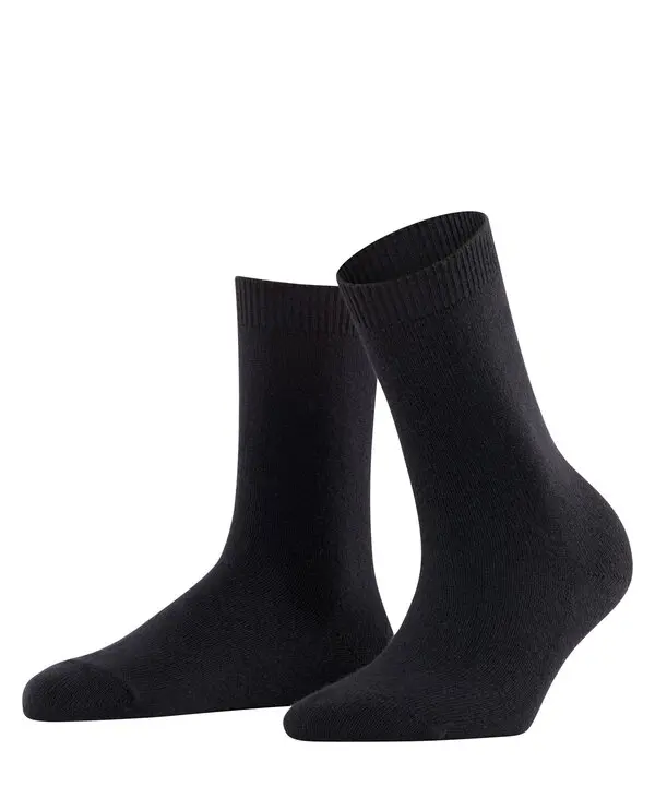 Falke Cosy Wool Crew Socks - Black