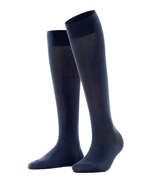 Falke Cotton Touch Knee High Socks - Blue