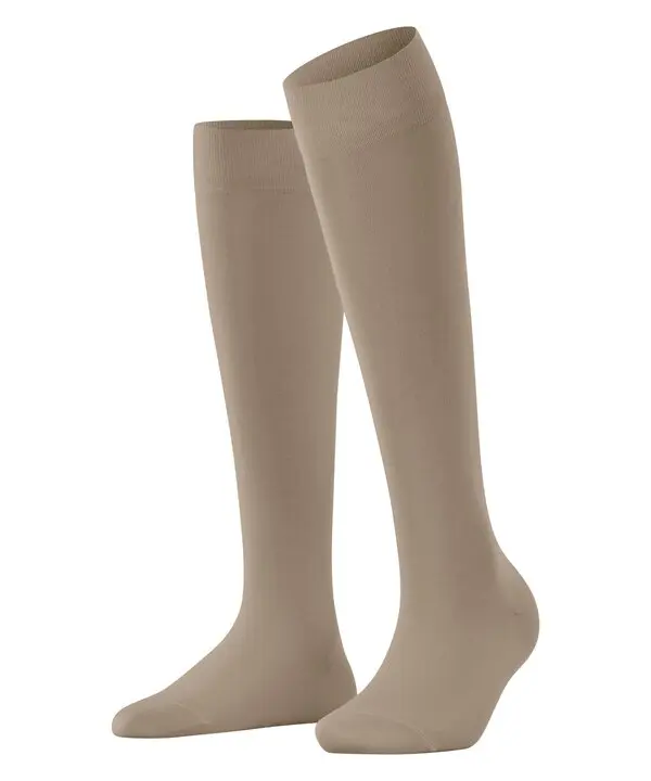 Falke Cotton Touch Knee High Socks - Beige