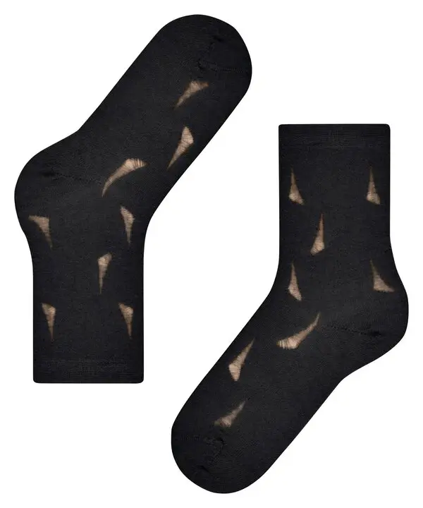 Falke Distressed Crew Socks - Black