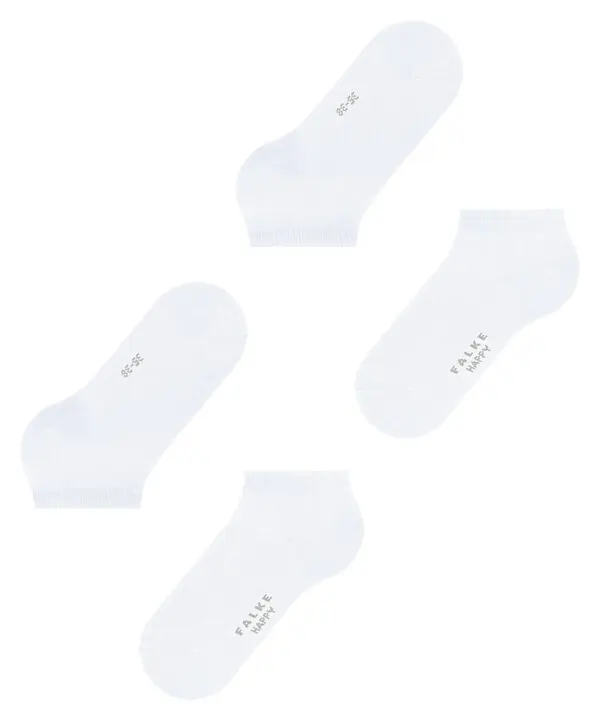 Falke Happy 2-pack Ankle Socks - White