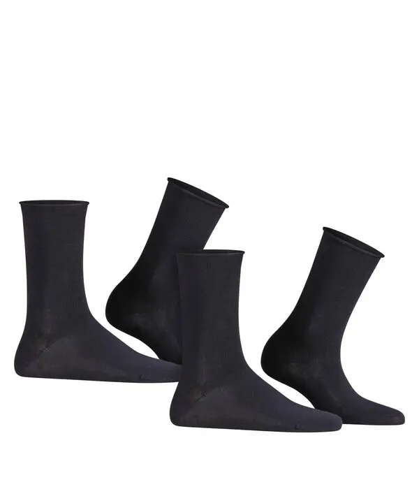 Falke Happy 2-pack Cotton Crew Socks - Blue