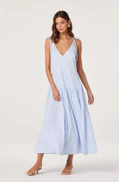 Astr The Label Maxi Dress - Blue