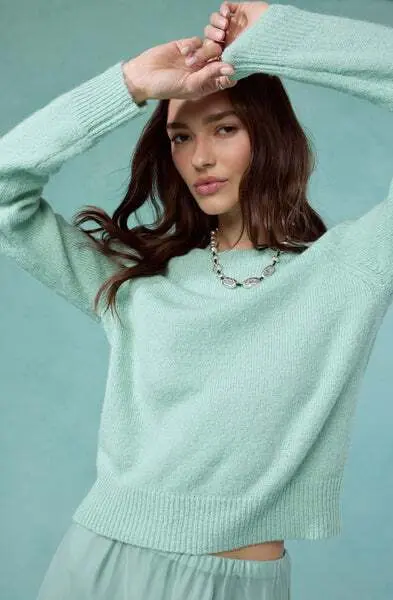 Astr The Label Brigett Classic Crewneck Sweater
