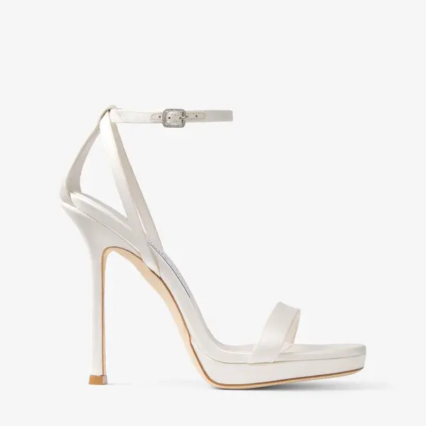 JIMMY CHOO Moza Platform 120 Sandals - Neutral