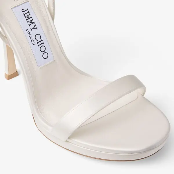 JIMMY CHOO Moza Platform 120 Sandals - Neutral