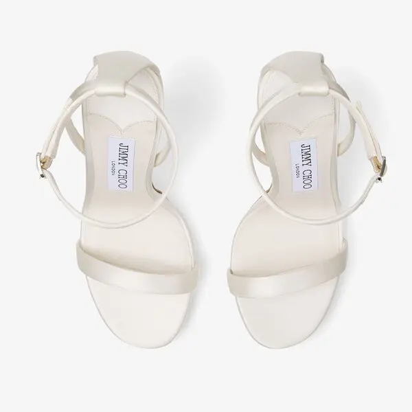 JIMMY CHOO Moza Platform 120 Sandals - Neutral