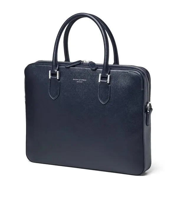 ASPINAL OF LONDON Leather Mount Street Briefcase