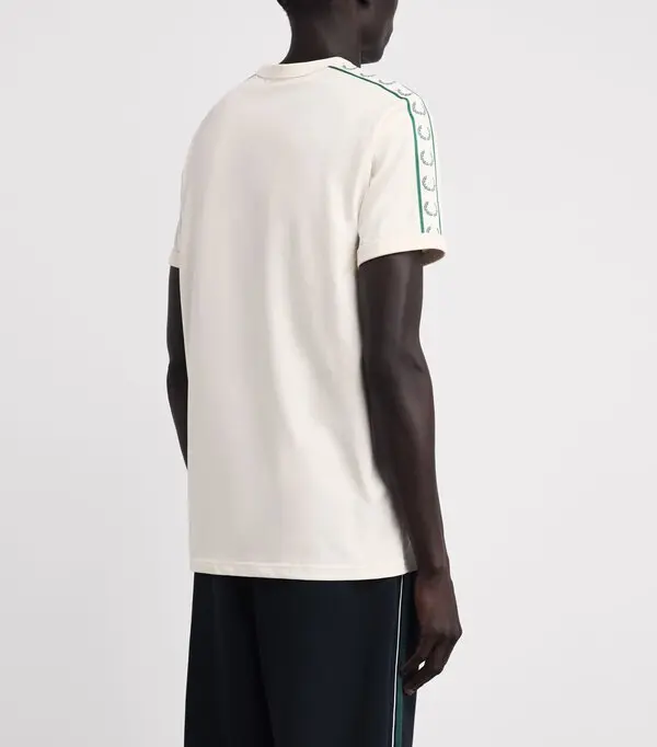 Fred Perry Cotton Contrast-tape Ringer T-shirt - Ivory
