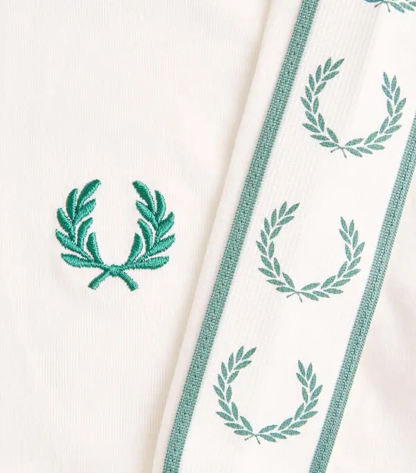 Fred Perry Cotton Contrast-tape Ringer T-shirt - Ivory