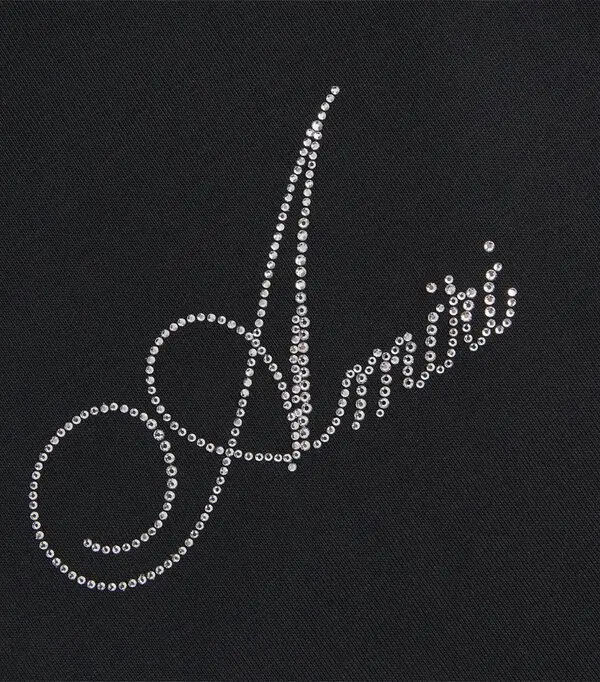 Amiri Cotton Crystal Logo T-shirt