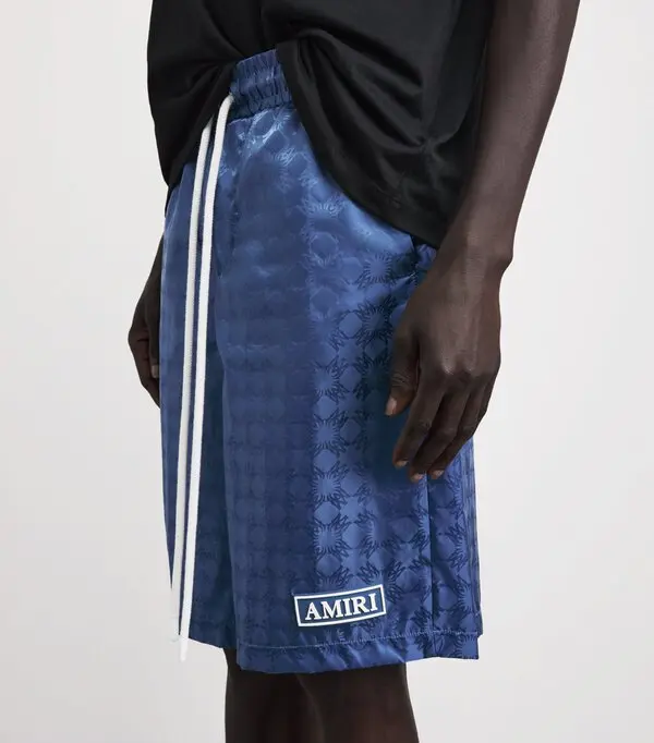 Amiri Ma Quad Monogram Shorts - Blue