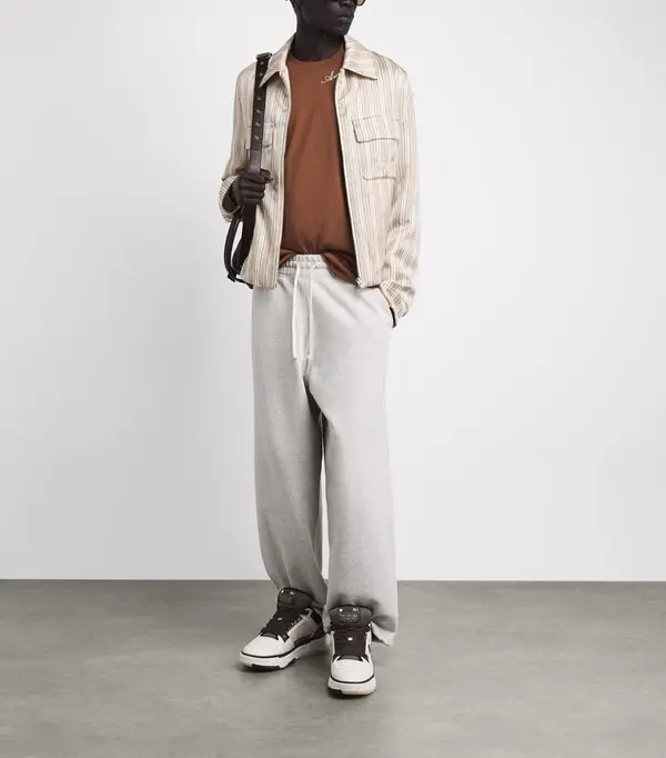Amiri Cotton Script T-shirt - Brown