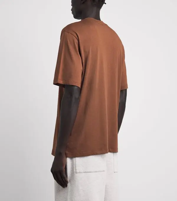 Amiri Cotton Script T-shirt - Brown