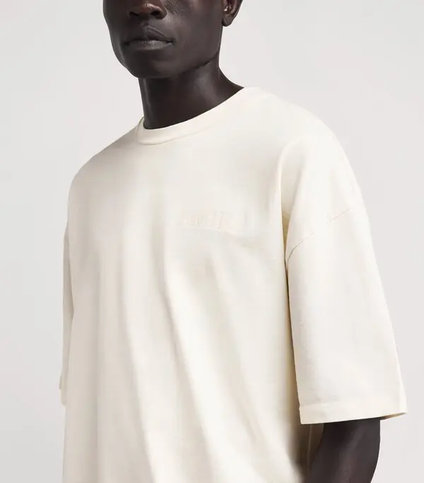 Amiri Cotton Check Patch T-shirt - White