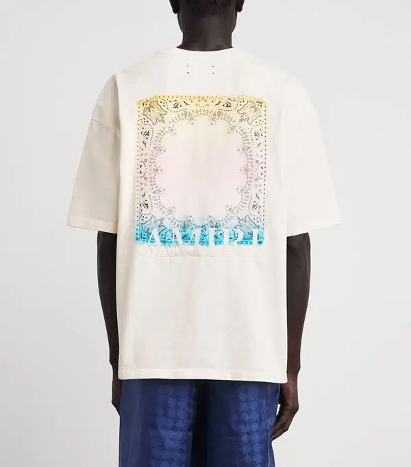Amiri Cotton Check Patch T-shirt - White