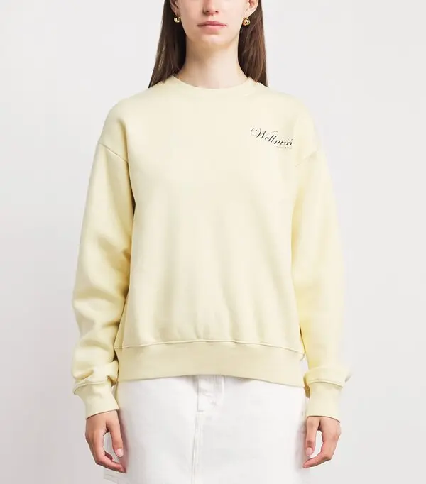 Sporty & Rich Cotton Graphic Sweatshirt