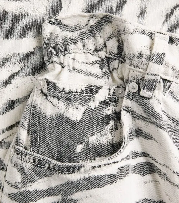 AGOLDE Printed Lyonne Wide-leg Jeans - Grey