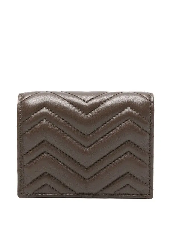 Gucci Gg Mamont Leather Wallet - Brown