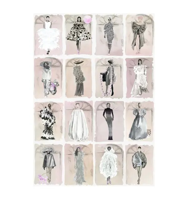 COLE & SON X Harrods Interior Design 175 Anniversary Edition Couture Carousel Window Wallpaper Blush Pearl - Pink
