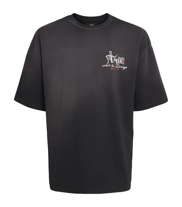 Amiri Cotton Studio T-shirt - Black