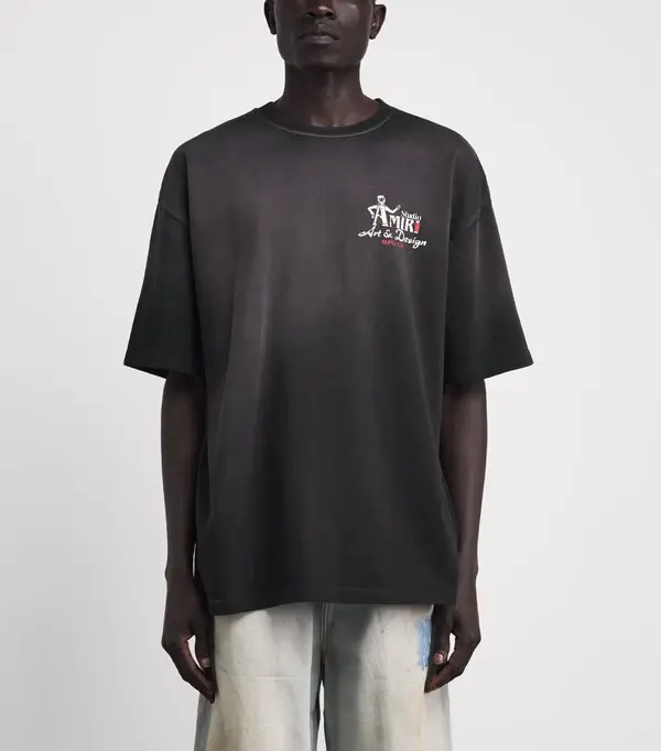 Amiri Cotton Studio T-shirt - Black