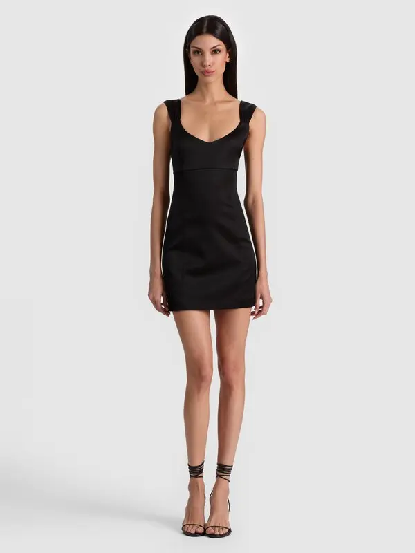 Alice + Olivia Renee Fitted Mini Dress - Black