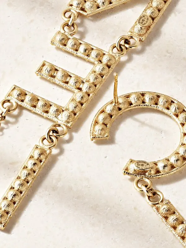 SUSAN CAPLAN Chanel Vintage -plated Swarovski Crystal Drop Earrings