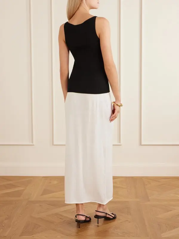 LISA YANG Lynette Ribbed-knit Cashmere Tank