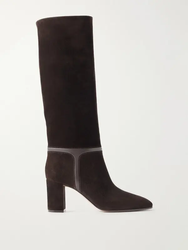 GIANVITO ROSSI 75 Suede Knee High Boots