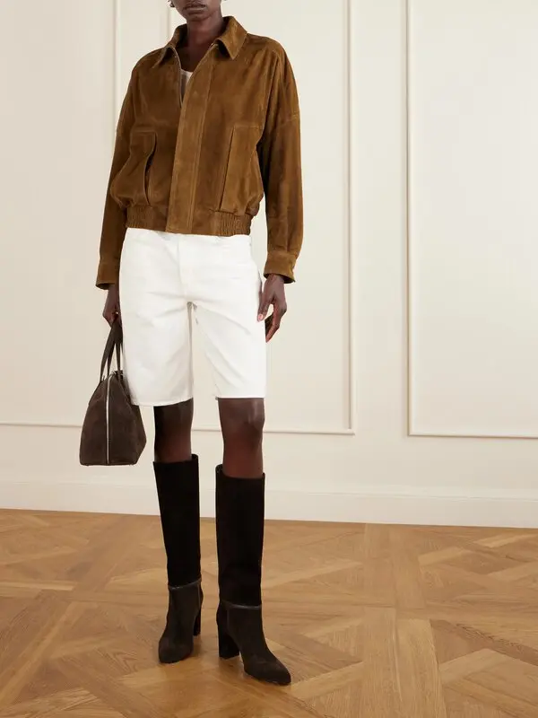 GIANVITO ROSSI 75 Suede Knee High Boots