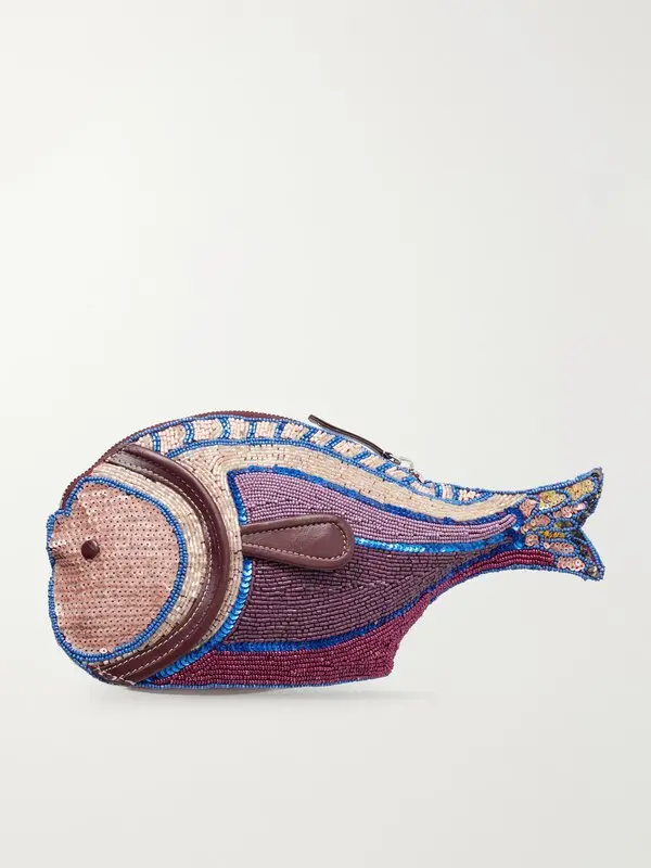 Staud Pesce Beaded Clutch - Multi