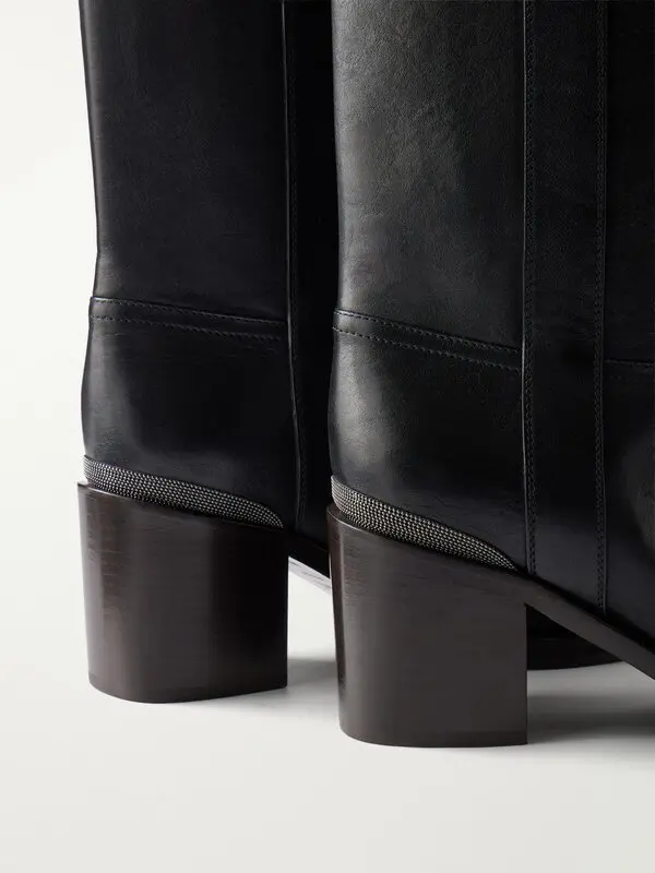 Brunello Cucinelli Leather Knee-high Boots