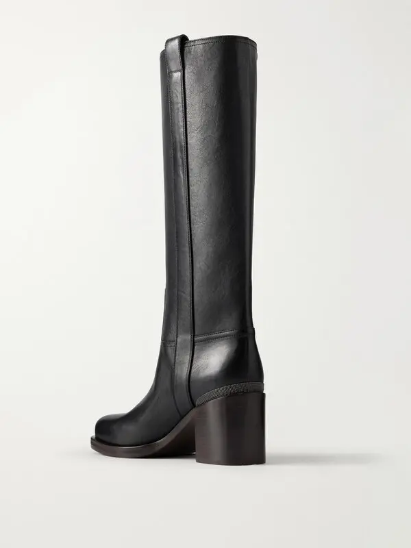 Brunello Cucinelli Leather Knee-high Boots