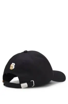 BOSS Cotton Twill Baseball Cap With Tennis Artwork